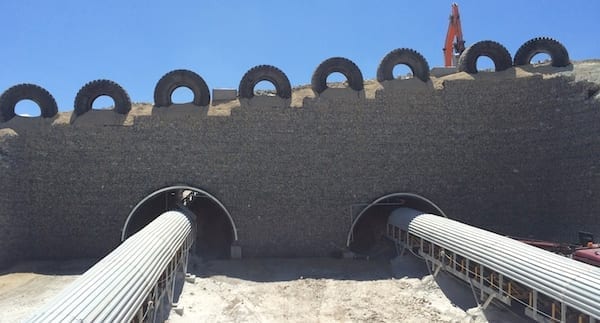 Twin Super-Cor conveyor crossings for BC mining needs