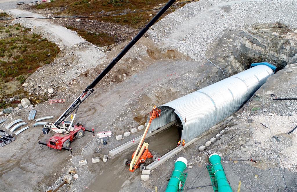 Project: Super-Cor portal installed in a Nunavik mine