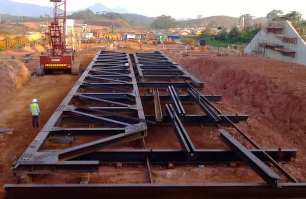 105 m truss bridge spans African mine access corridor - AIL Mining